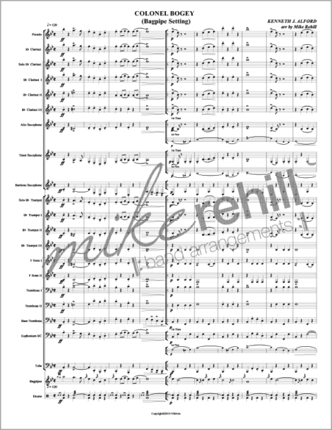 Colonel Bogey - Mike Rehill Band Arrangements